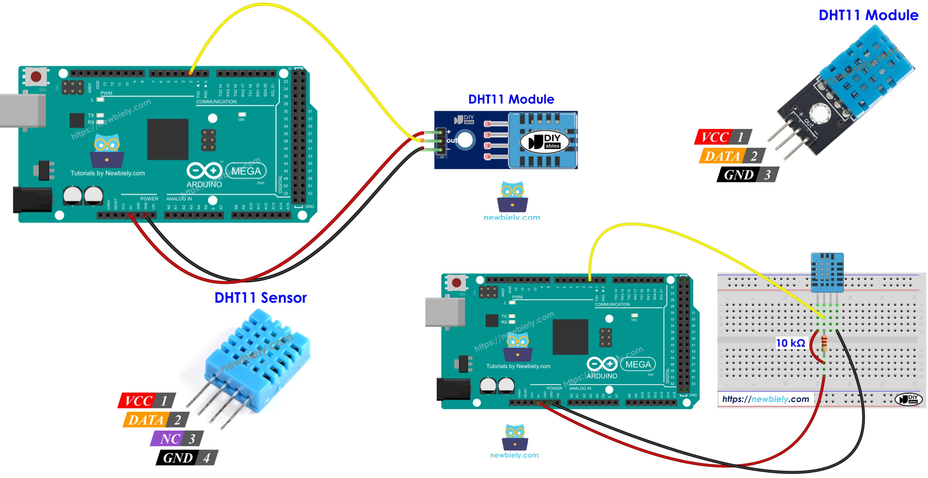 Arduino Mega - DHT11 | Arduino Mega Tutorial