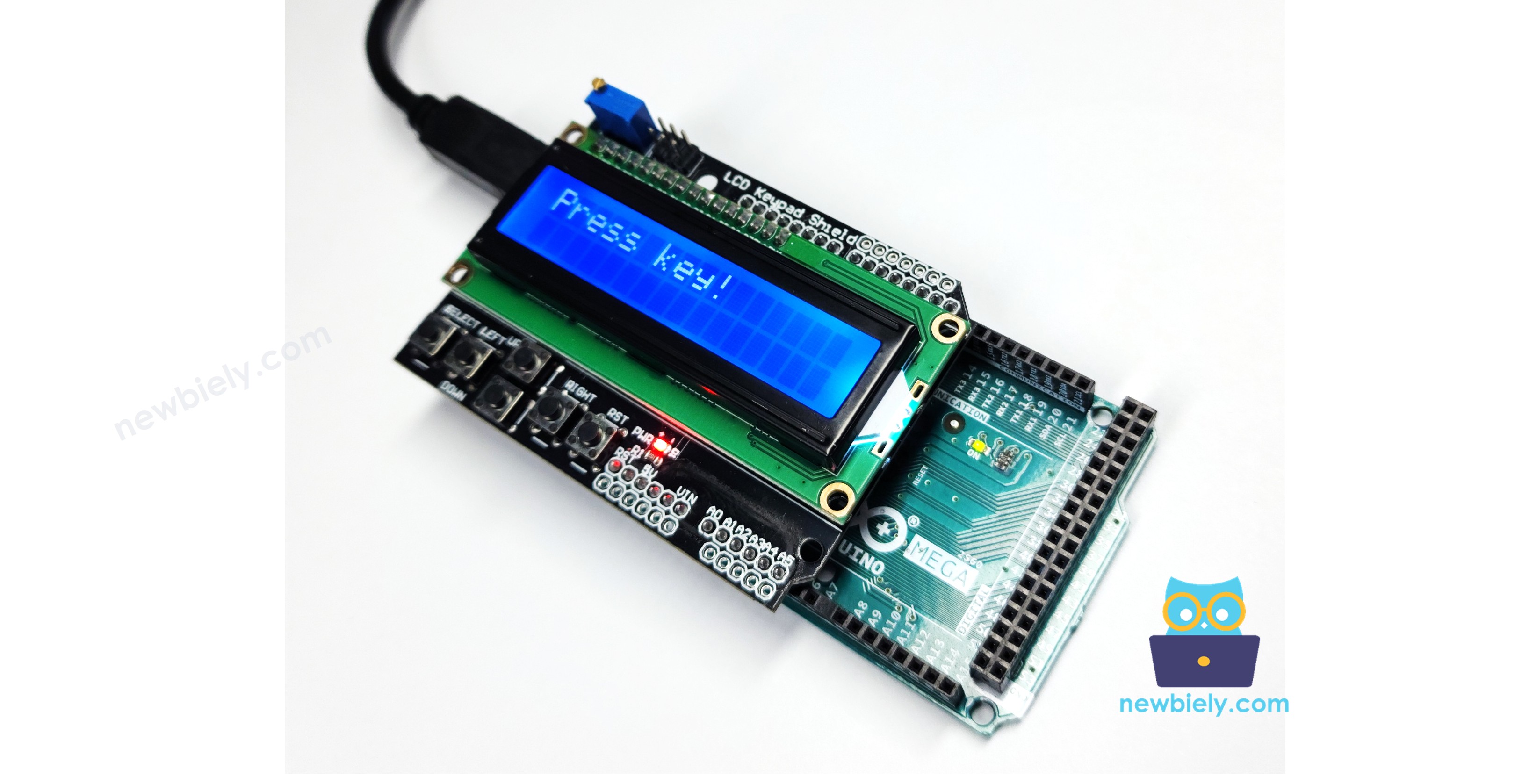 Arduino Mega - LCD Keypad Shield | Arduino Mega Tutorial