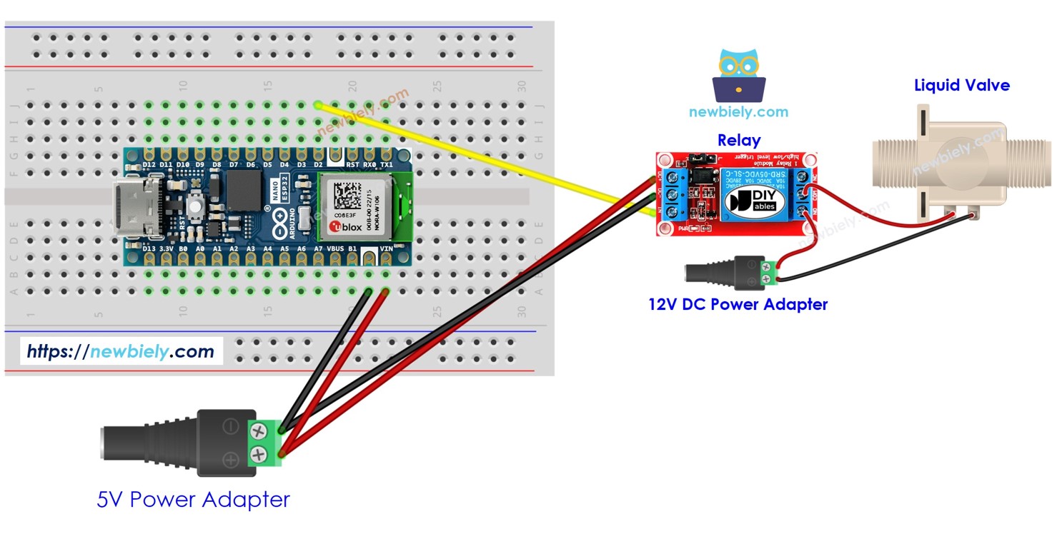 Arduino Nano Esp32 Waterliquid Valve Arduino Nano Esp32 Tutorial