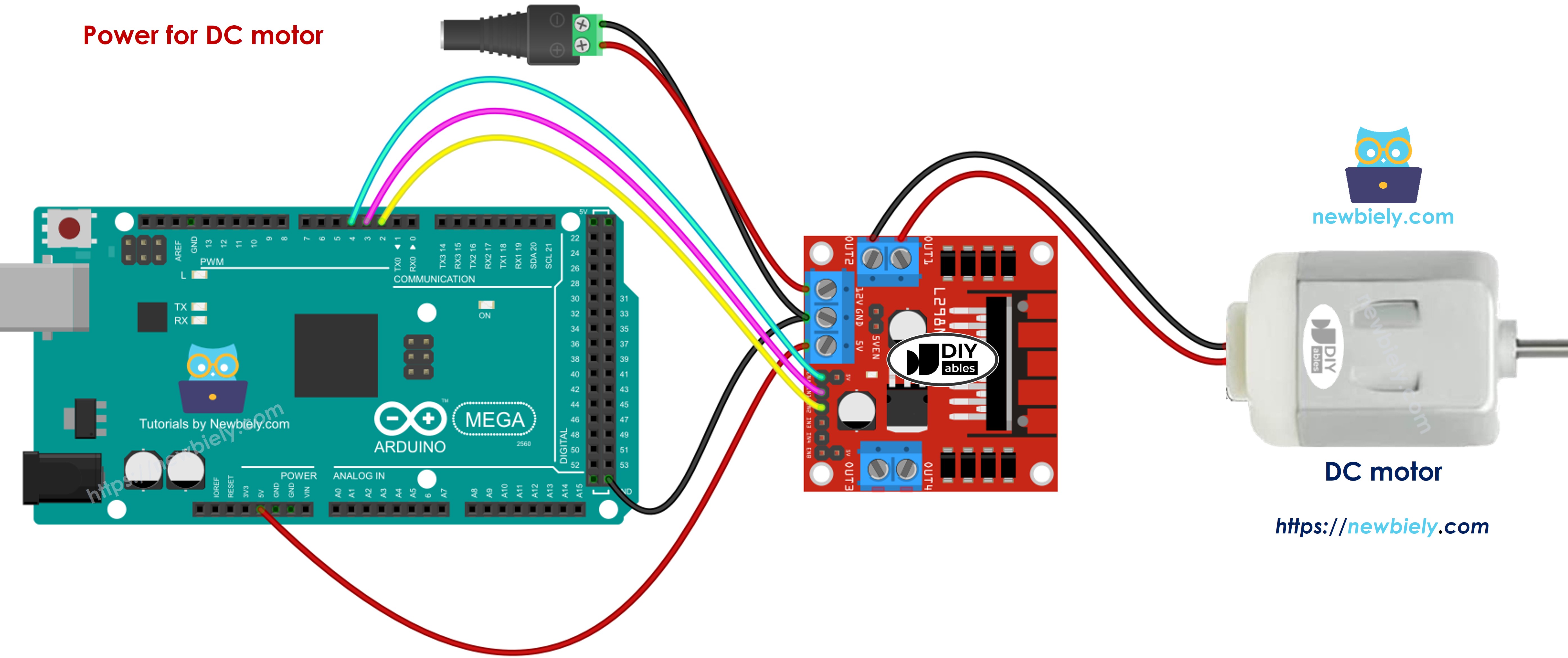 Arduino Mega - DC Motor | Arduino Mega Tutorial