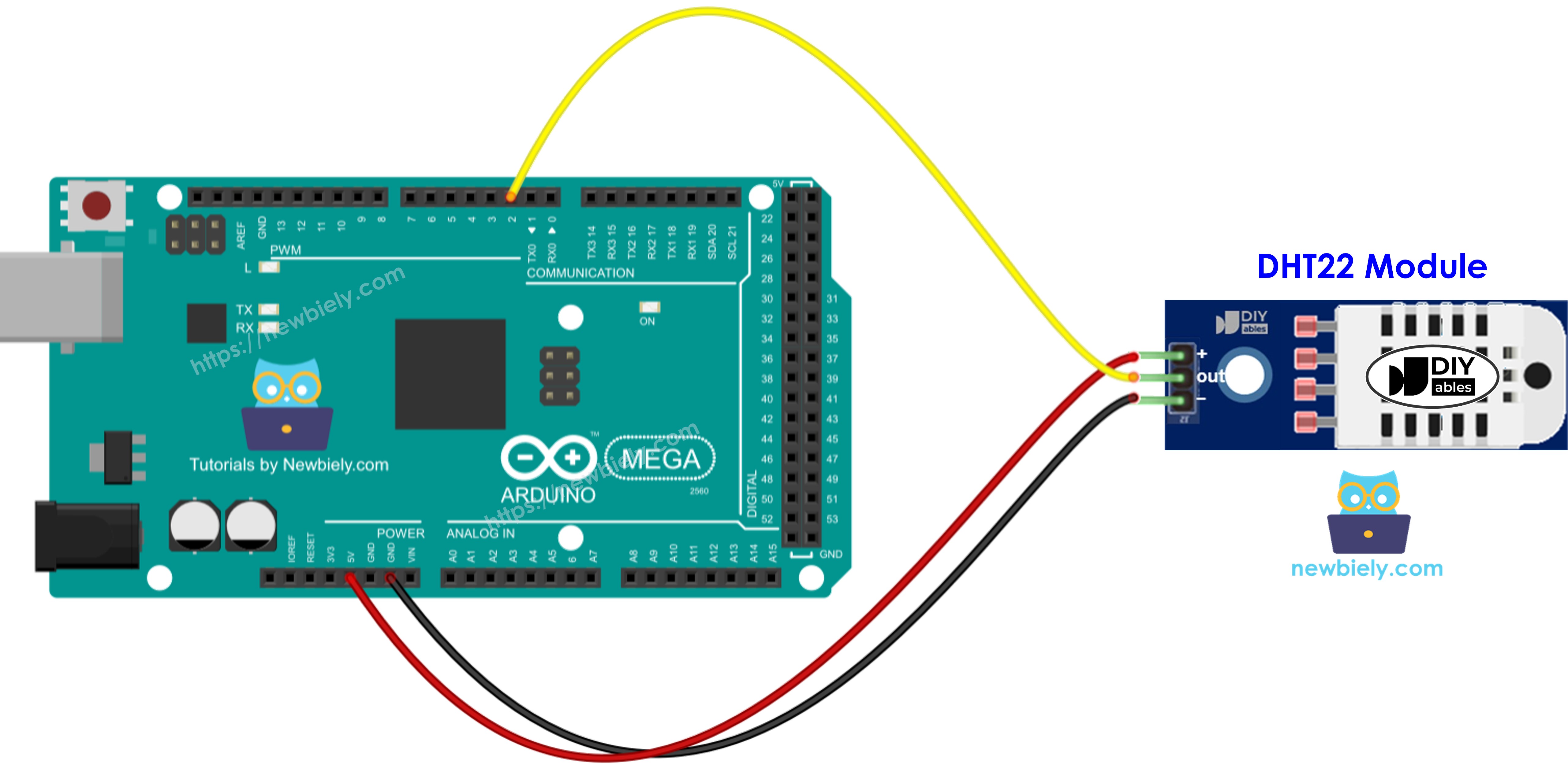 Arduino Mega - DHT22 | Arduino Mega Tutorial
